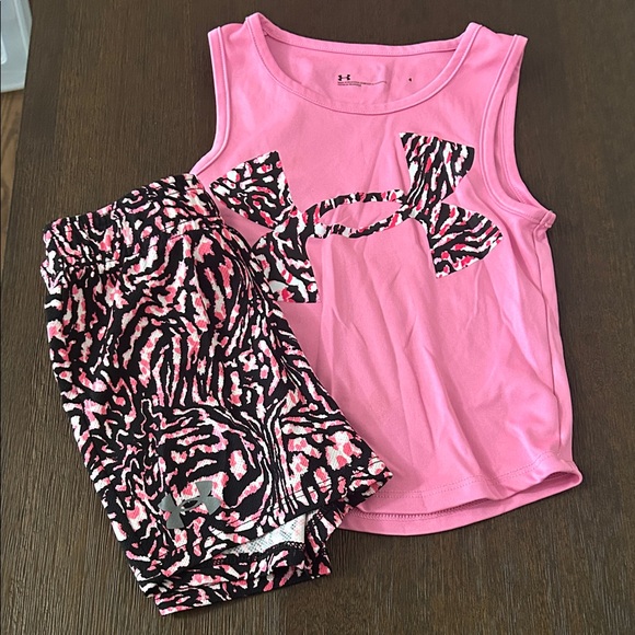 Under Armour | Matching Sets | Under Armour Pink And Black Kids Pajama ...